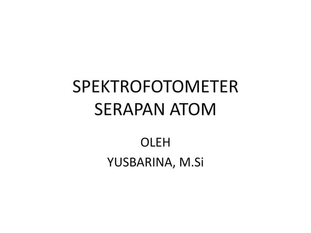 ANALISA UJI XRF (X-ray fluorescence spectrometry) PADA SAMPEL BAHAN AIR ...