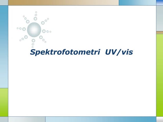 Spektrometri uv vis | PPT