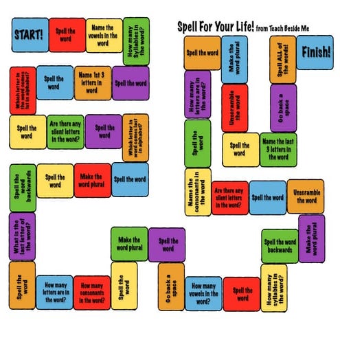 Spell-for-Your-Life-Game-Board good form | PDF