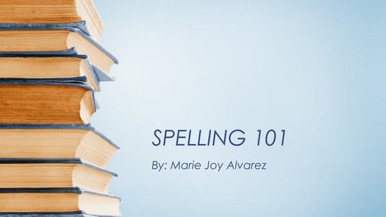 Spelling Rules | PPT