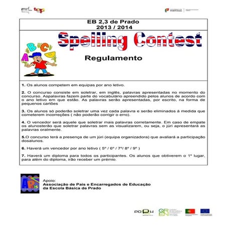 Spelling contest regulamento | DOCX