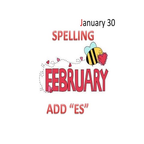 Spelling february | PPT