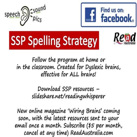 SSP Spelling Strategies for Dyslexic Brains (and other brains) | PDF ...