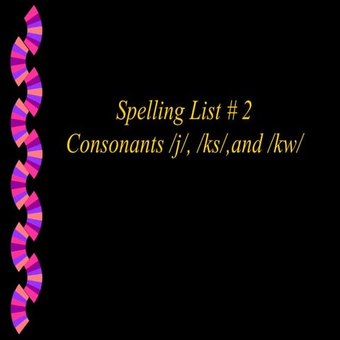 Spelling list 3 | PPT