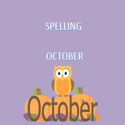 Spelling september | PPTX