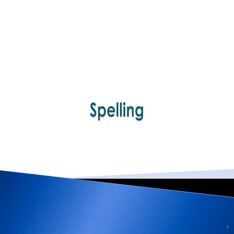 Spelling PowerPoint | PPTX