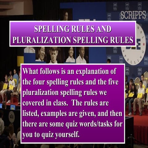 Spelling ppt | PPT