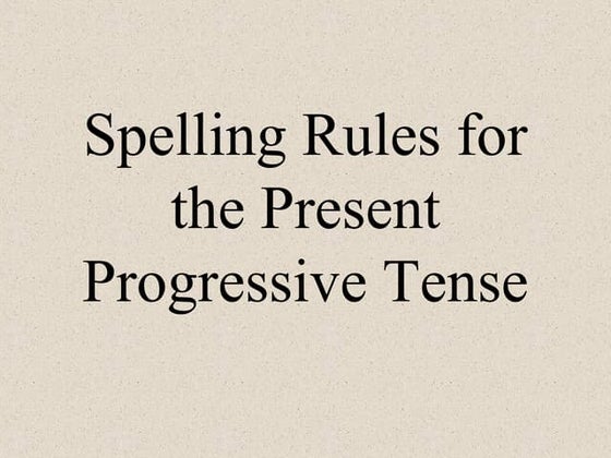 Spelling Rules | PPT