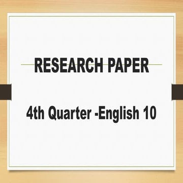 Research Study for Grade 10 Students ooo | PPTX