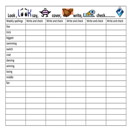 Spellings week 3.doc