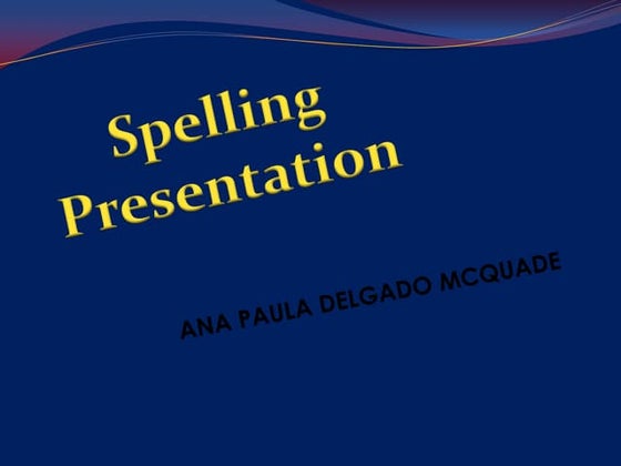 Spelling Bee 4th Grade | PDF