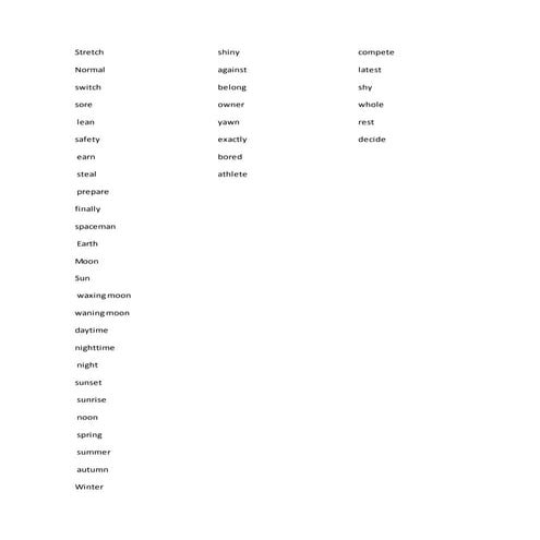 Spelling words fourth bimester | DOCX