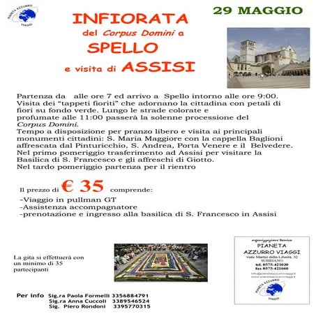 Infiorata a Spello e Assisi | PDF