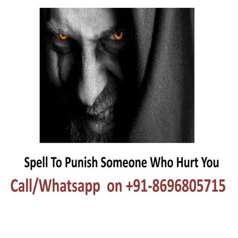 Spell to punish someone who hurt you | PPTX