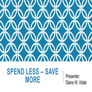 Spend less – save more | PPTX