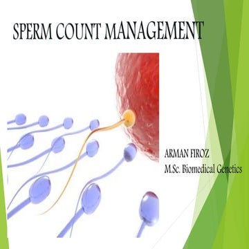 Sperm Count Management | PPTX