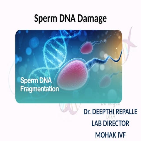 SPERM DNA DAMAGE.pptx and their implicartions in ART | PPTX