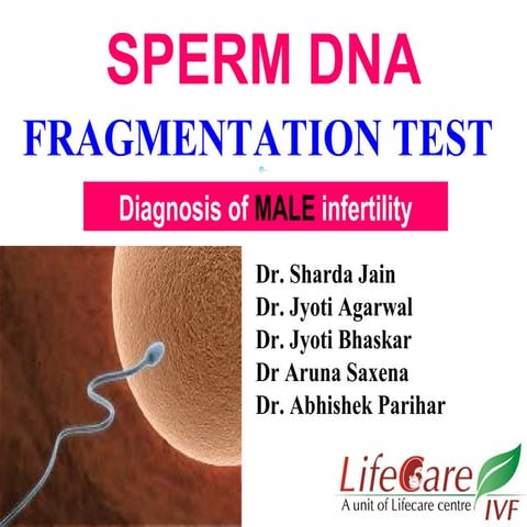 Sperm DNA Fragmentation Test , Dr. Sharda Jain Lifecare Centre | PPT