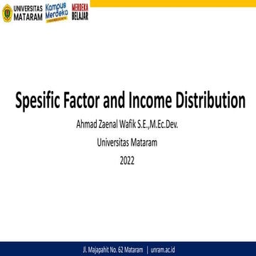 Spesific factors & Income Distribution.pptx