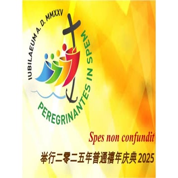 Spes non confundit; bull of indiction of the jubilee year 2025 (Chinese ...