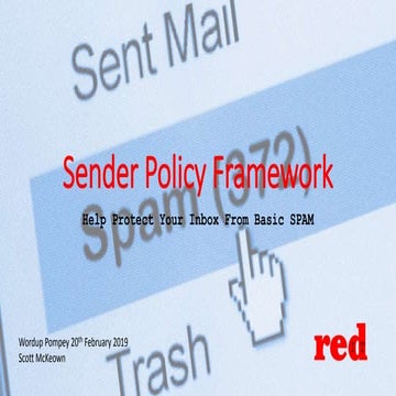 Sender Policy Framework | PPTX