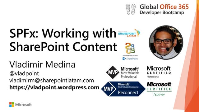 SPFx working with SharePoint data | PPT SPFx working with SharePoint data | PPT