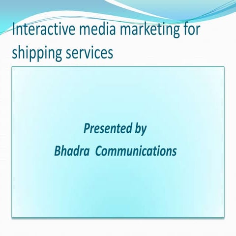 Post.Bid.Ship. Silicon Valley Bank Presentation | PPTX