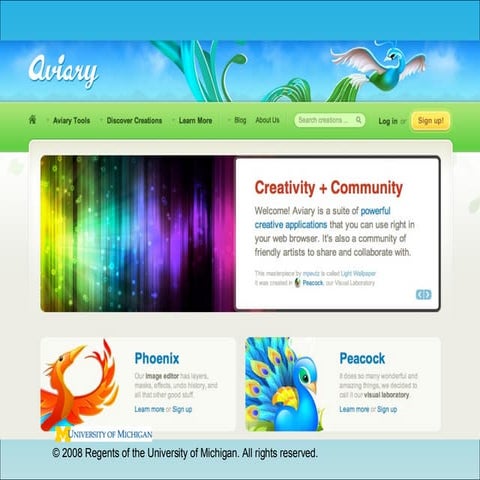 Aviary - A Sweet Suite of Online Graphics Tools | PPT