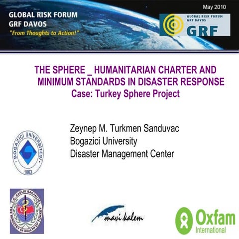 SPHERE MINIMUM STANDARDS IN DISASTER RESPONSE DAVOS_2010 | PPT