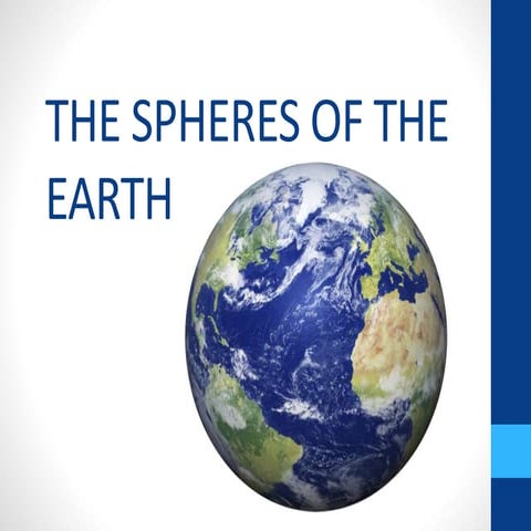 Spheres of the earth | PPTX
