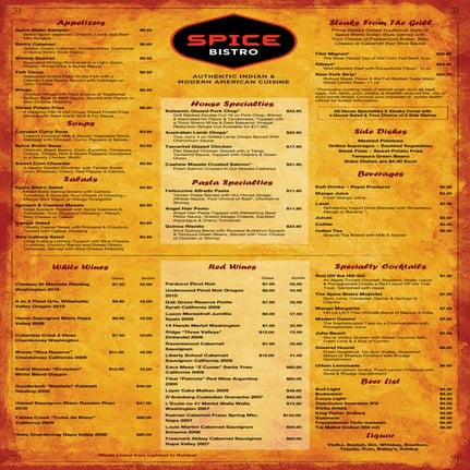 Spice bistro pg2 | PDF