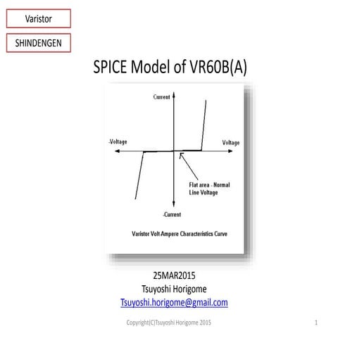 SPICE Model of VR60B(A) | PPTX