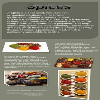 Spices. | PPTX | Food & Drink