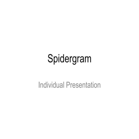 Spidergram | PPT