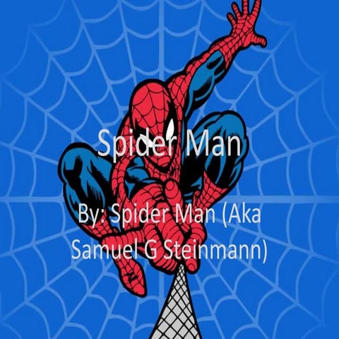 Spider man | PPTX | Comics and Graphic Novels | Books and Literature