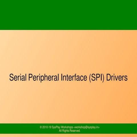 Spi Drivers Pdf