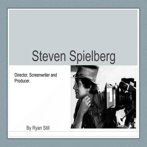 Steven spielberg presentation word | PPT