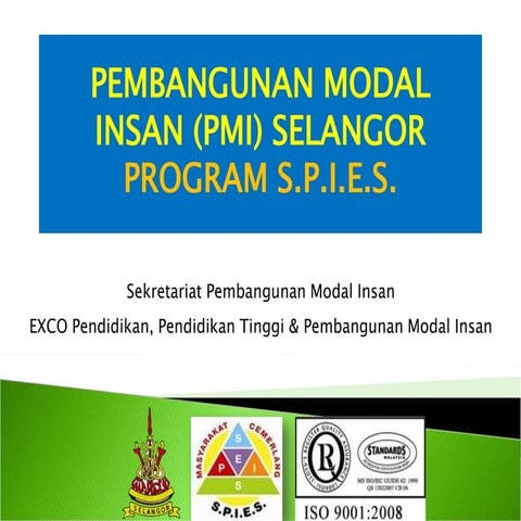 Spies konsep dan program 2013 | PPTX