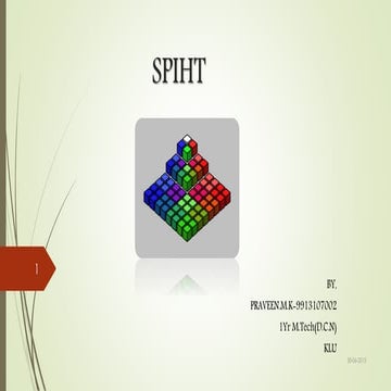 Spihtset Partitioning In Hierarchical Trees Ppt 