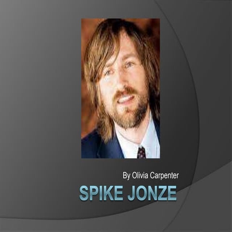 Director Auther Spike Jonze | PPTX