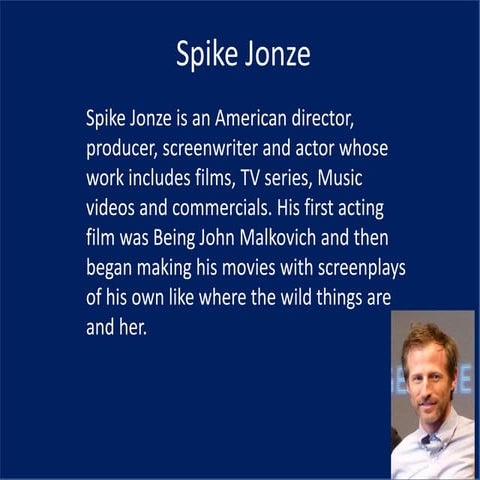 Spike jonze | PPT