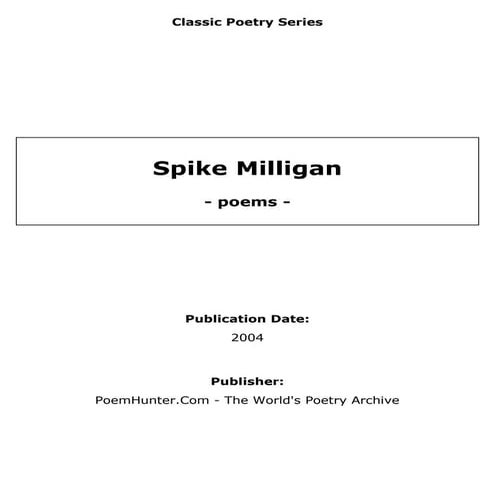 Spike milligan 2004_9 | PDF