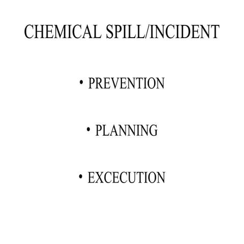 spill managemnt for chemical industries.ppt