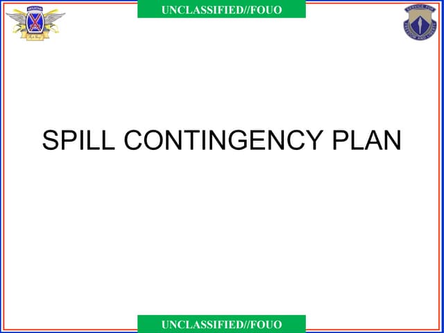 Spill Response & Management Presentation | PPTX