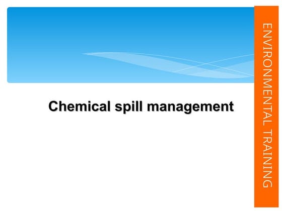 Spill Response & Management Presentation | PPTX