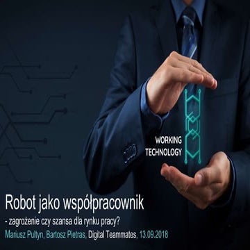 Robot jako współpracownik | PPTX | Robotics | Technology & Computing