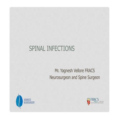 Spinal-Infections.pdf.................... | PDF | Bone and Joint Conditions | Diseases and ...