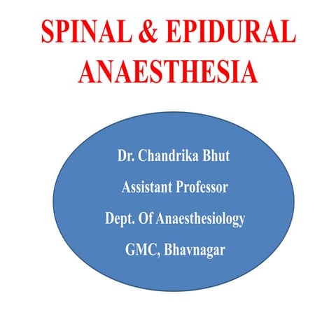 Spinal and Epidural Anaesthesia.pptx