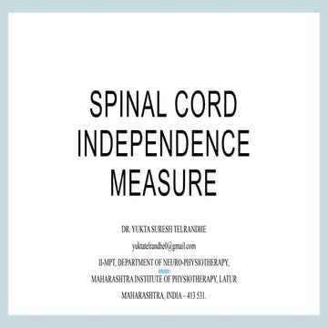 SPINAL CORD INDEPENDENCE MEASURE SCALE.pptx