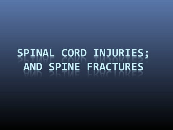 Sacral Fracture | PPTX